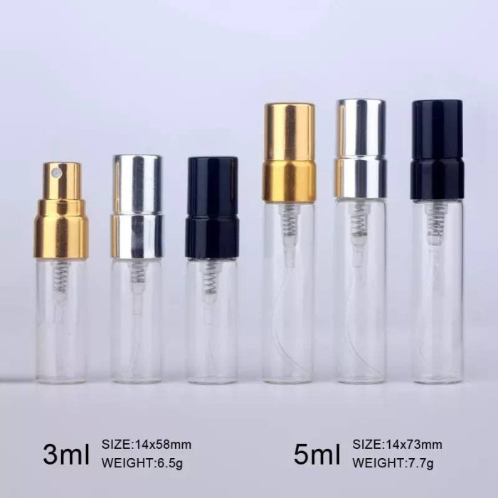 Jual Botol Spray Refill Kaca 5ml Parfum | Sprayer Tutup Metal ...