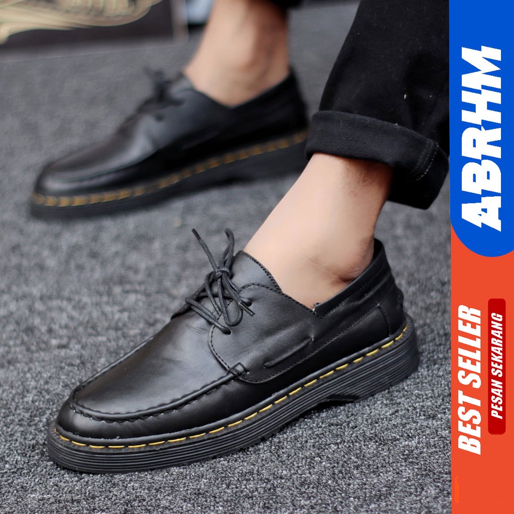 Jual Sepatu Docmart Pria Formal Kulit Asli Zapato Abrhm | Shopee Indonesia