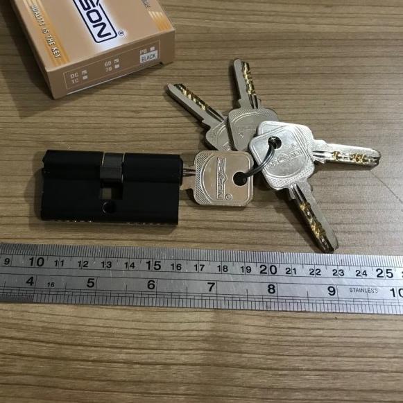 Jual CYLINDER DEKKSON CYL DC KK DL60MM MATT BLACK Silinder Kunci Hitam 6 Cm | Shopee Indonesia