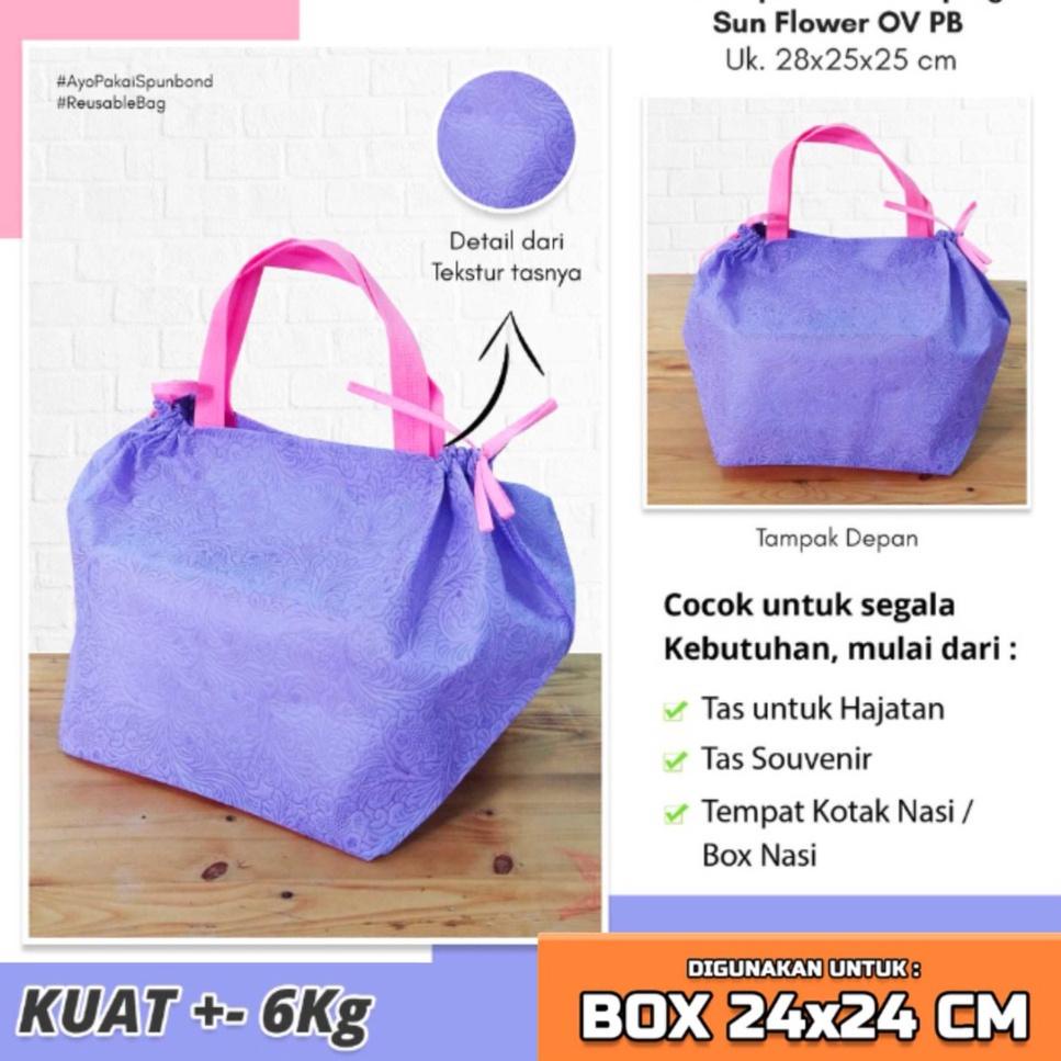 Jual ザ Tas Kain Hajatan | Tas Kain Syukuran Nasi Box | Tas Spunbond Tekstur Pita Samping ...