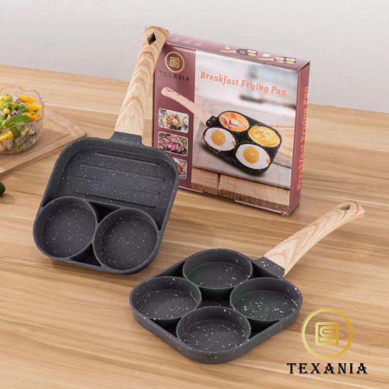 Jual frying pan 3 sekat/fripan/cetakan telor | Shopee Indonesia