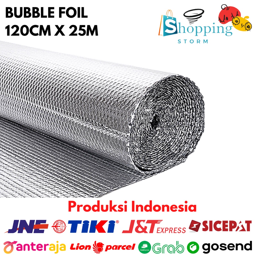 Jual Bubble Aluminium Foil Peredam Panas Insulasi Atap Double Side ...