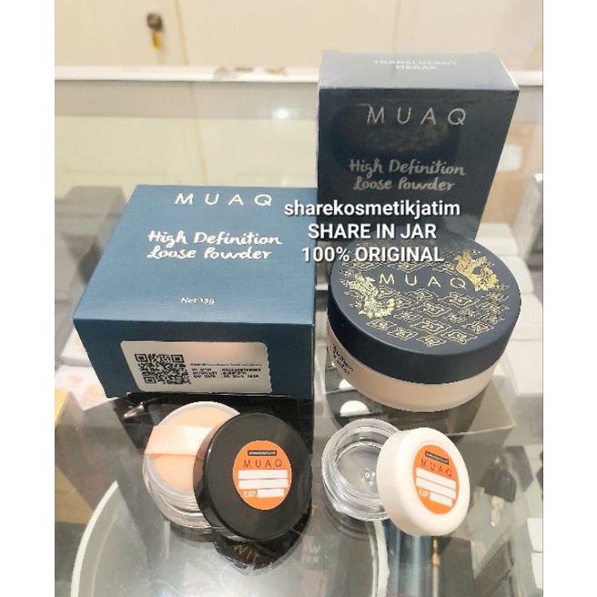 Jual (Share in Jar) MUAQ High Definition Loose Powder Share in Jar ...