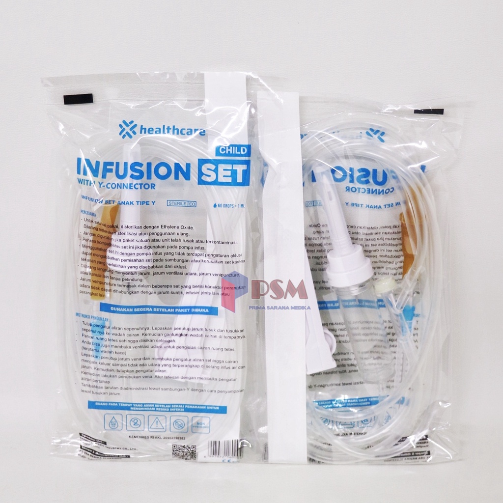 Jual Onehealth Healthcare Infusion Set Child Standart Y Type / Infus ...