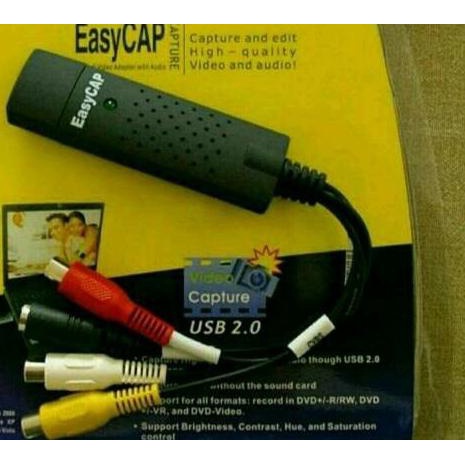 Jual Usb to AV Rca (Easy Capture Usb 2.0 DVR) 1 Channel suport android | Shopee Indonesia