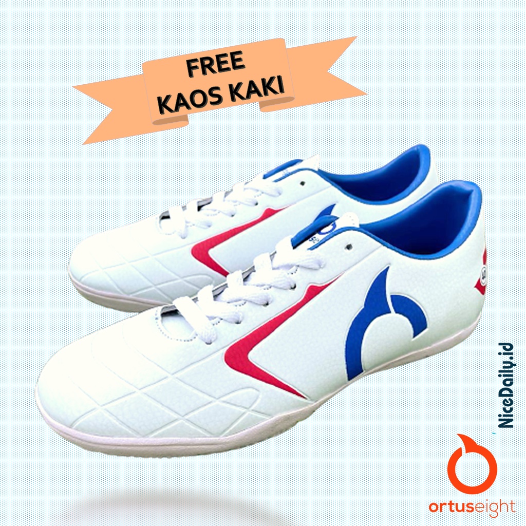 Jual Sneaker Olahraga Premium Sepatu Futsal Ortuseight Forte Luminare IN Ortred Blue White ...
