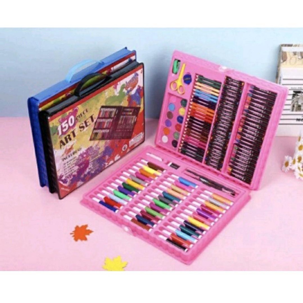 Jual PENSIL WARNA CRAYON / CRAYON SET ART 150 / PERALATAN MELUKIS ...