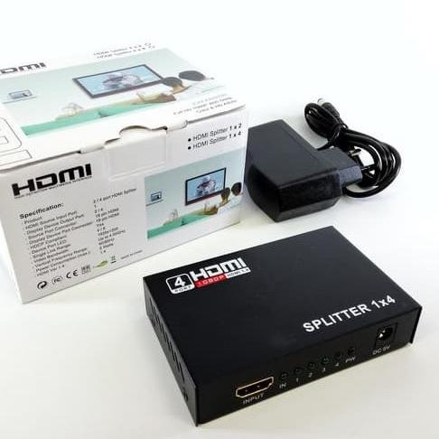 Jual HDMI SPLITTER 4 PORT (1 INPUT 4 OUTPUT) | Shopee Indonesia