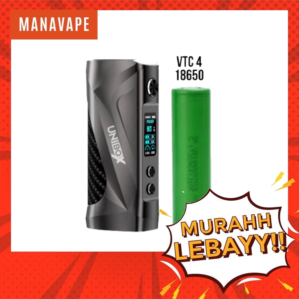Jual OXVA UNIBOX MOD AUTHENTIC + BATTERY SONY VTC 4 18650 | Shopee ...
