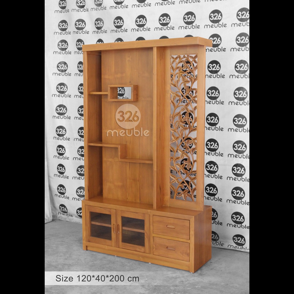 Jual Partisi Ruangan Jati Mebel Jepara - Rak Hiasan - Sekat Ruangan ...