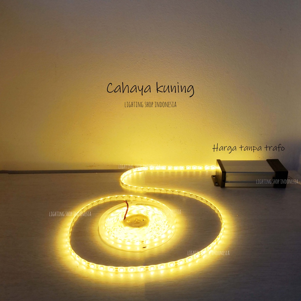 Jual Lampu Strip LED smd 5050 12V 5m ip33 ip44 indoor outdoor ...