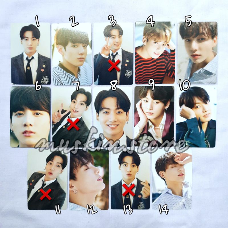 Jual PC DICON 101 BTS - JK JUNGKOOK SET (10 PC) | Shopee Indonesia