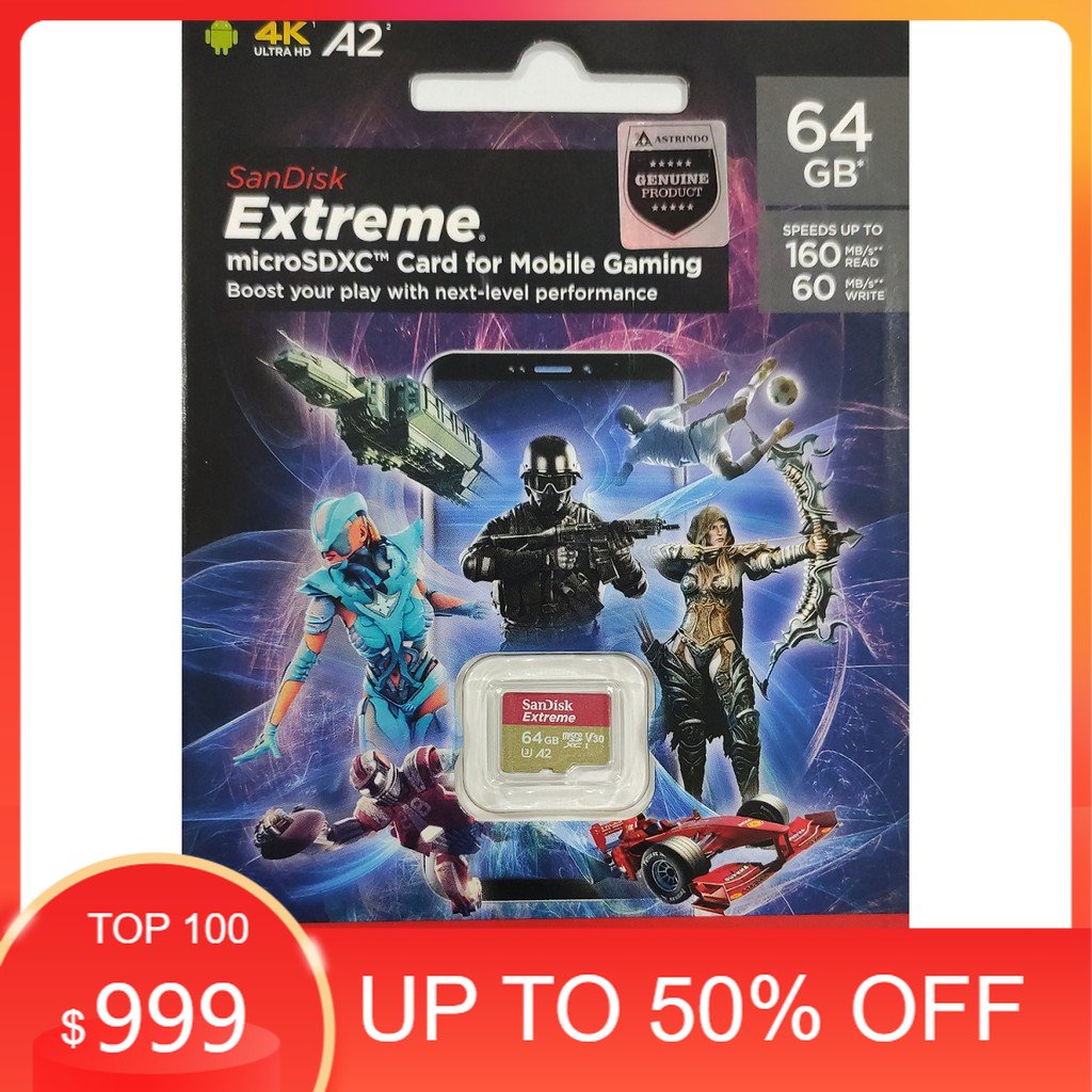 Jual SanDisk Limited Edition Extreme MicroSD Card for Mobile Gaming UHS ...