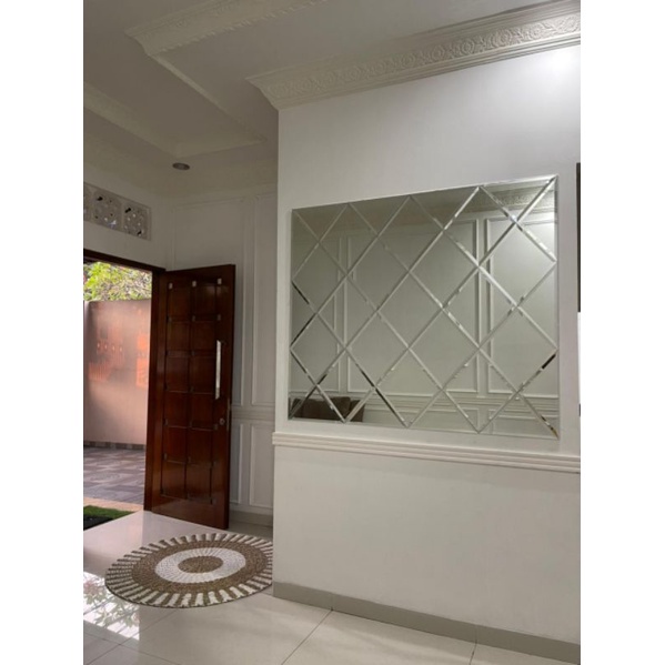 Jual Kaca Cermin Moulding Ukuran 63CM X 84CM Tebal 2MM / Satu Set Kaca ...