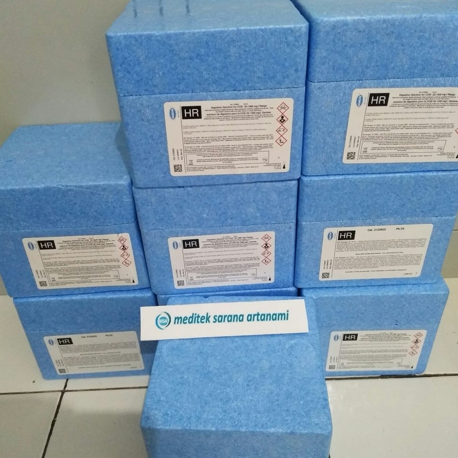 Jual HACH 2125925 COD Digestion Vials, High Range, pk/25 COD Reagent ...