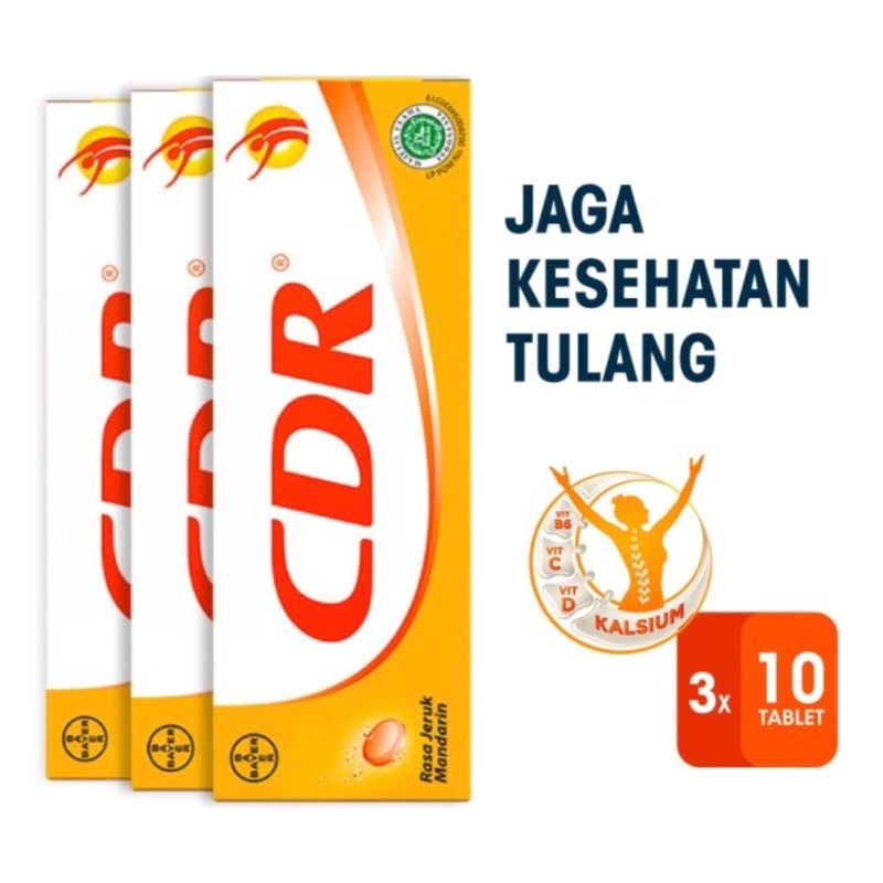 Jual cdr (calcium d redoxon) effervescent orange isi 10 tablet x 3 tube | Shopee Indonesia