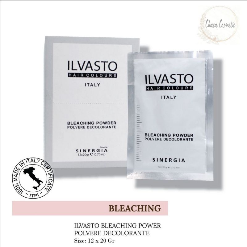 Jual ILVASTO Sinergia Bleaching Powder Sachet 20gr | Shopee Indonesia