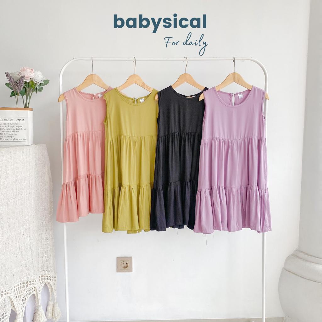 Jual BABYSICAL 1-7 Tahun VORENA PLAIN DRESS - Daster Anak Cantik Rayon ...