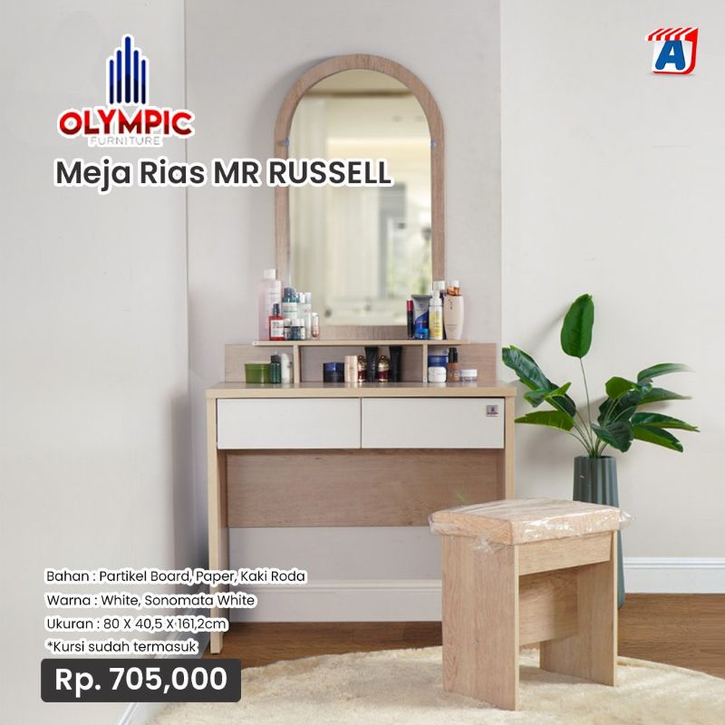 Jual Meja Rias MR Russel Olympic | Shopee Indonesia