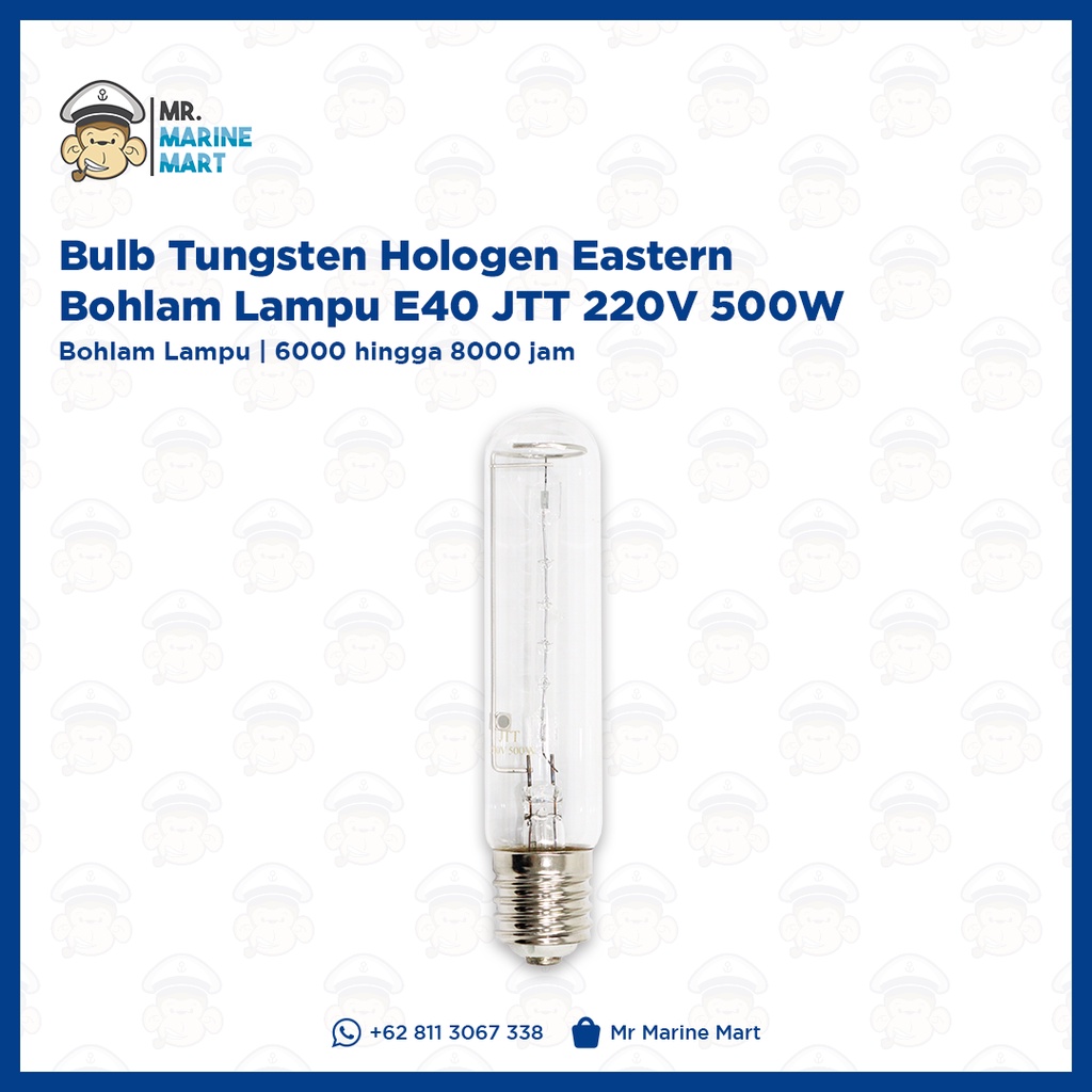 Jual Bohlam Lampu Halogen E40 JTT 500W Marine Lamp | Shopee Indonesia