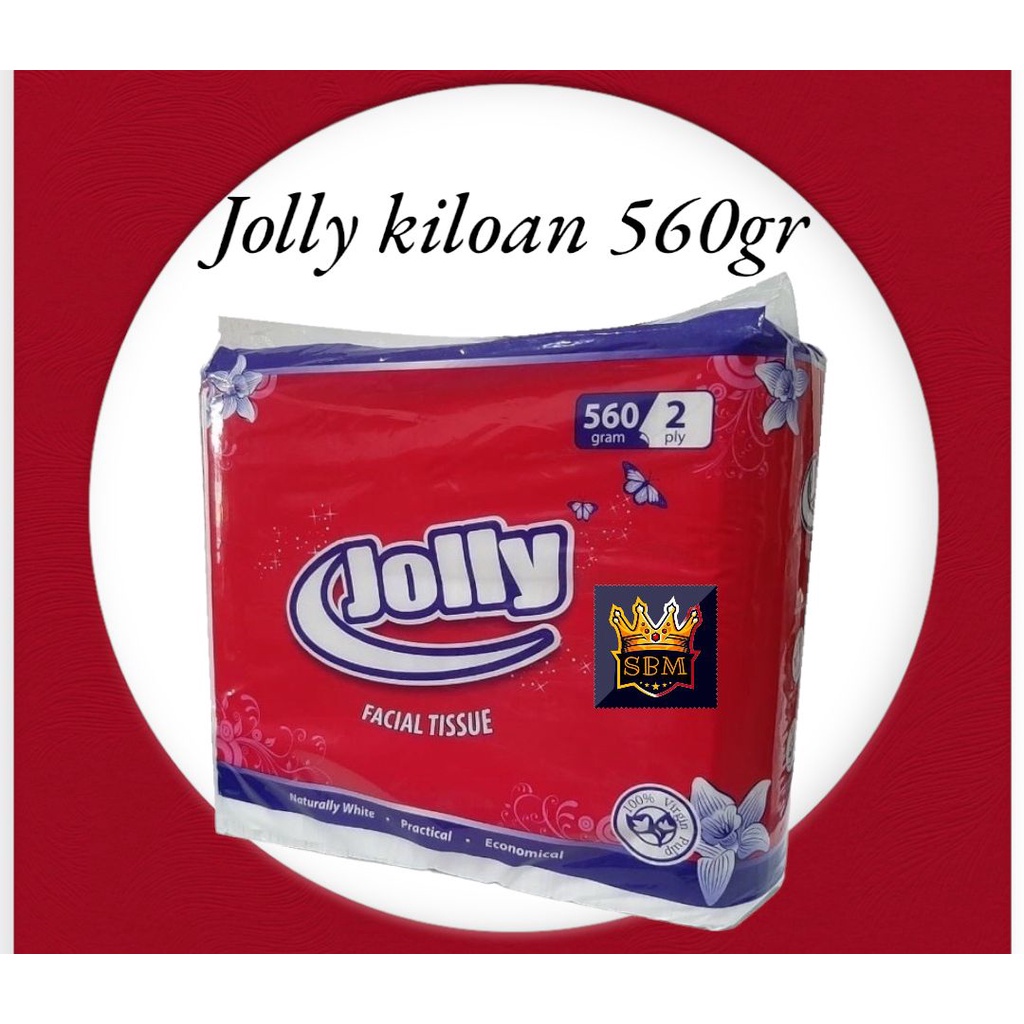 Jual SBM ~ Tisu Tissue JOLLY KILOAN 560 gram 2ply TERMURAH !!! | Shopee ...