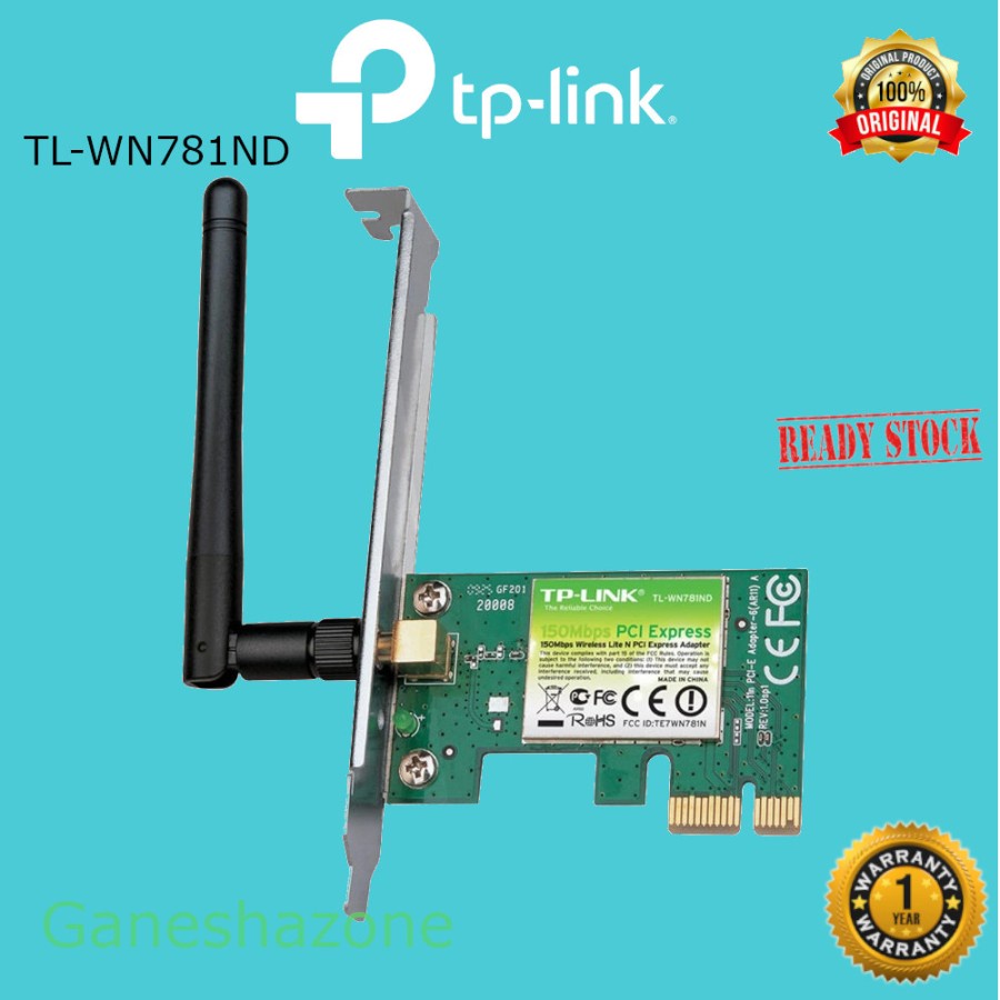 Jual TP-Link TL-WN781ND 150Mbps Wireless N PCI Express Adapter | Shopee ...