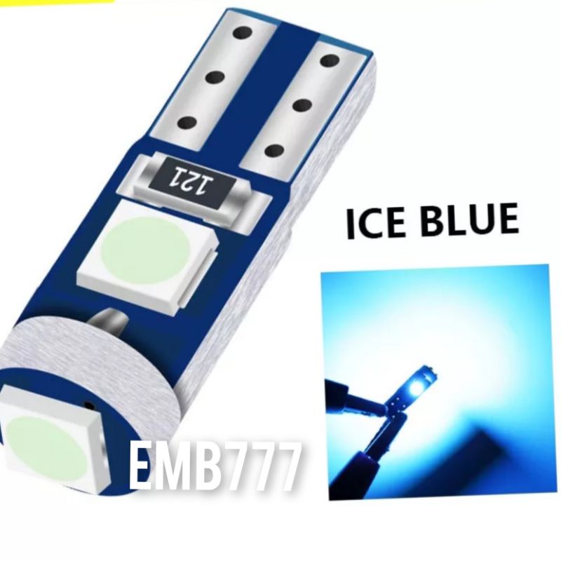 Jual BOHLAM LAMPU LED PANEL DASHBOARD T5 W3W 1,2W 12VOLT (HARGA 5 PCS ...