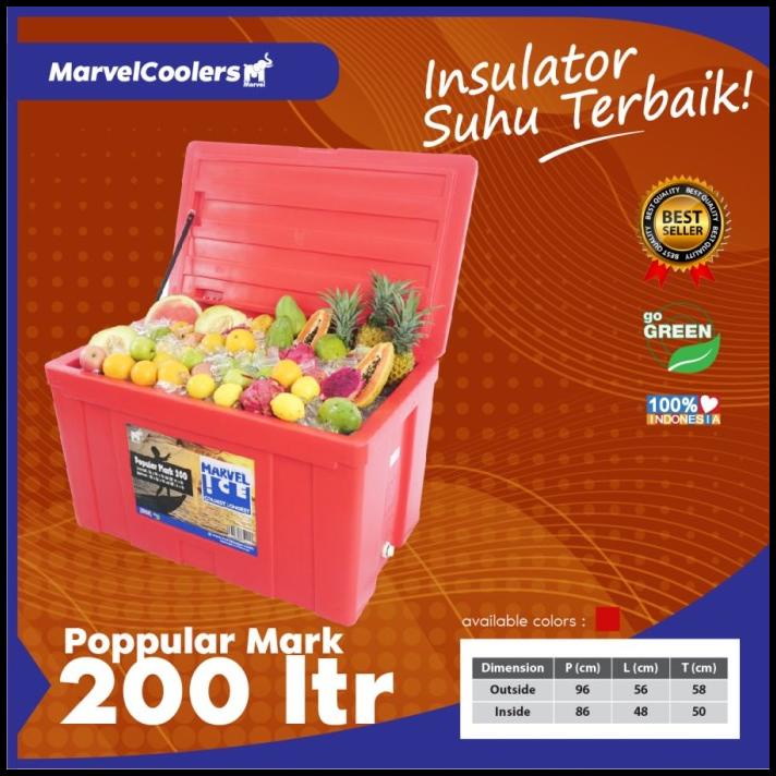 Jual Promo Coolbox Marvel 220 / 200 Liter / Cooler Box Kotak Tempat Es ...