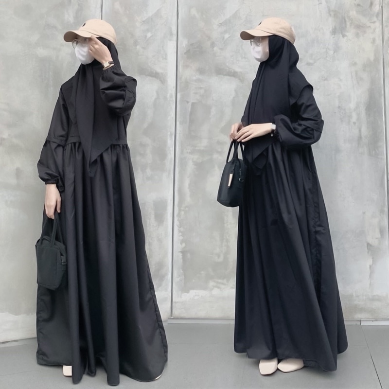 Jual kamila dress / gamis kamila gamis mekar lebar gamis susun mewah ...