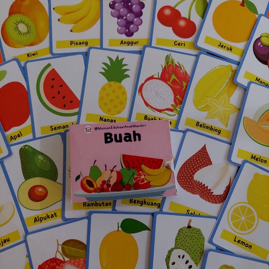 Jual FLASH CARD EDUKASI ANAK Flashcard Kartu Pintar Balita Kartu ...