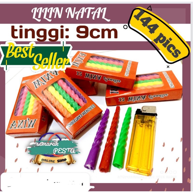 Jual (144 pics)lilin natal/lilin natal kecil/lilin ibadah natal/lilin ...