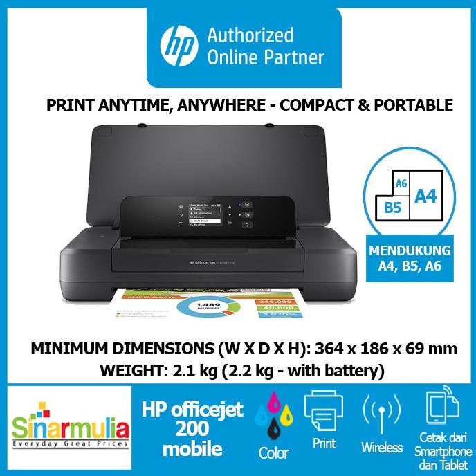 Jual HP OfficeJet 200 Mobile Printer(CZ993A) | Shopee Indonesia