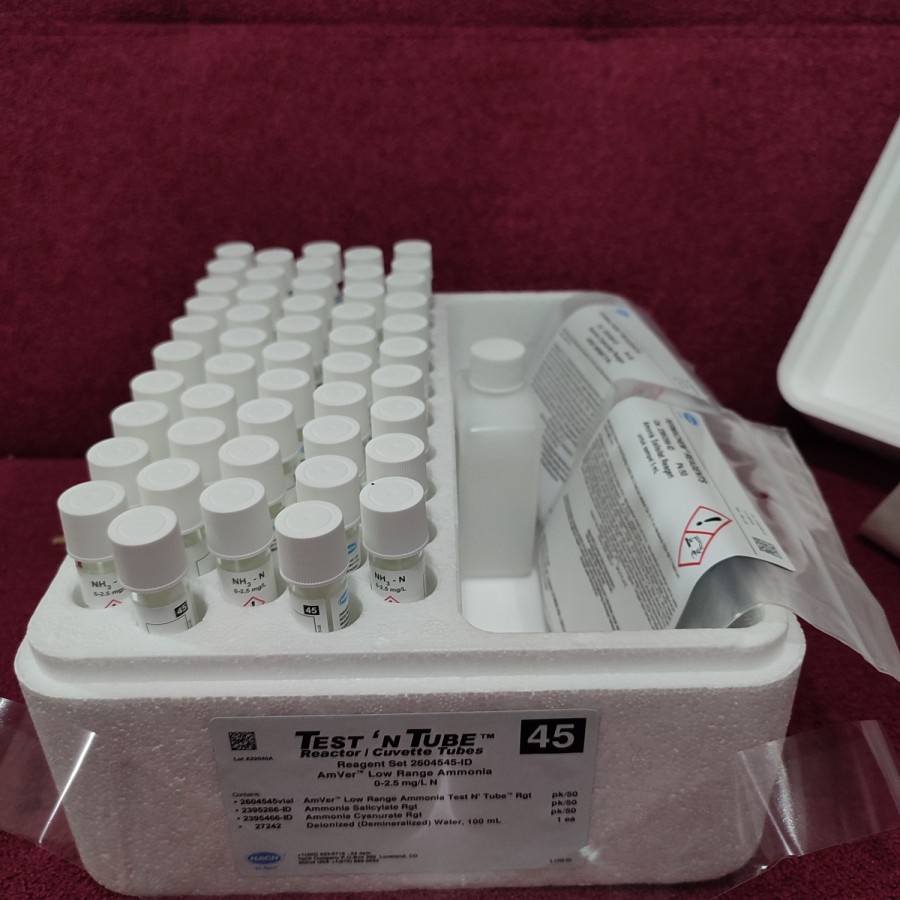 Jual HACH 2604545 Nitrogen Ammonia Reagent Set LR, TNT, AmVer ...