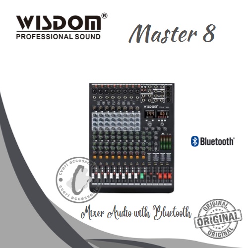 Jual Wisdom Master 8 Mixer 8-Channel with Bluetooth and Effect Original ...