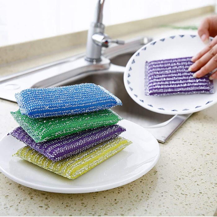 Jual Super Magic Sponge Spons Bantal Busa Cuci Piring Panci Sabut isi 5 ...