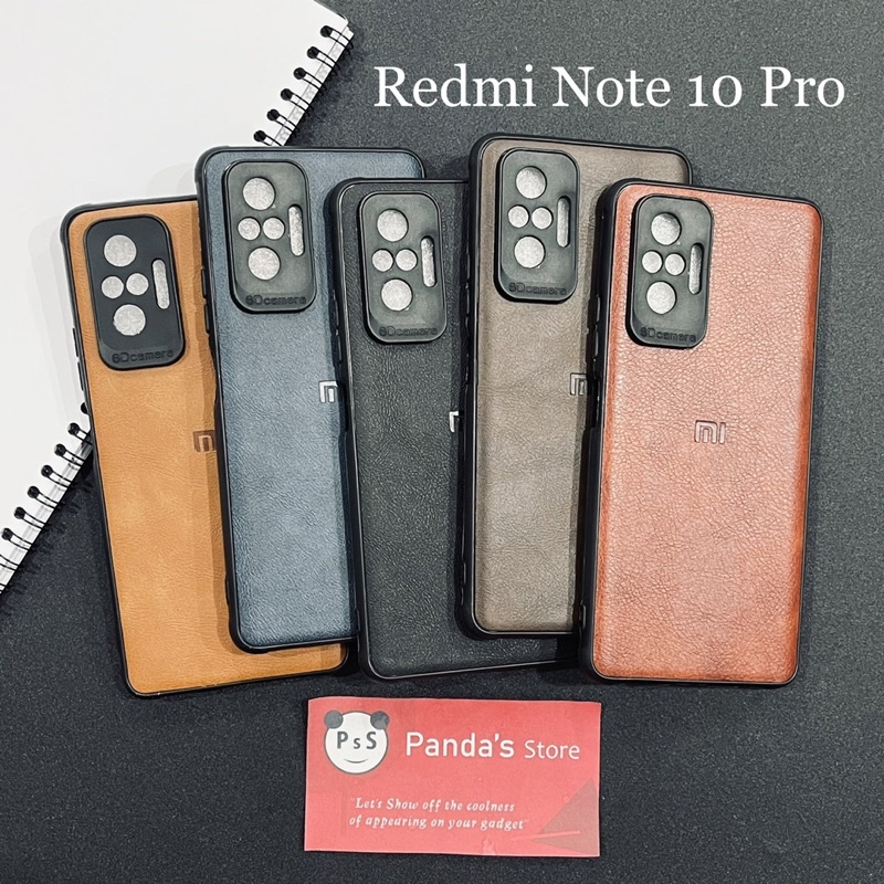 Jual Leather Case Redmi Note 10 Pro Softcase Kulit Elegan Casing Slim ...