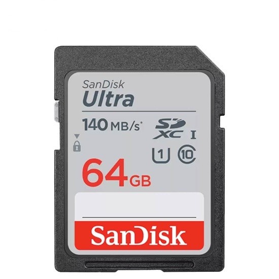 Jual SanDisk Ultra SDXC / SD Card 64Gb 140MBps Class 10 - DUNB | Shopee Indonesia