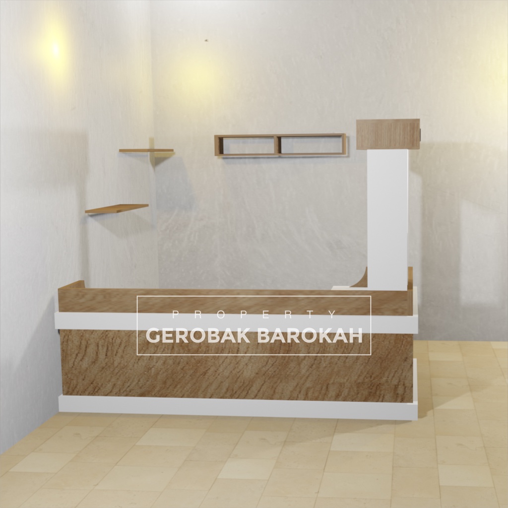 Jual Booth Serbaguna Kekinian / Meja Jualan/ Coffee Shop Minimalis ...