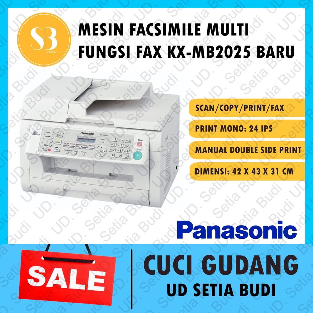 Jual Mesin Facsimile Multi Fungsi Printer Fax Warna Panasonic KX-MB2025 Baru Gres | Shopee Indonesia