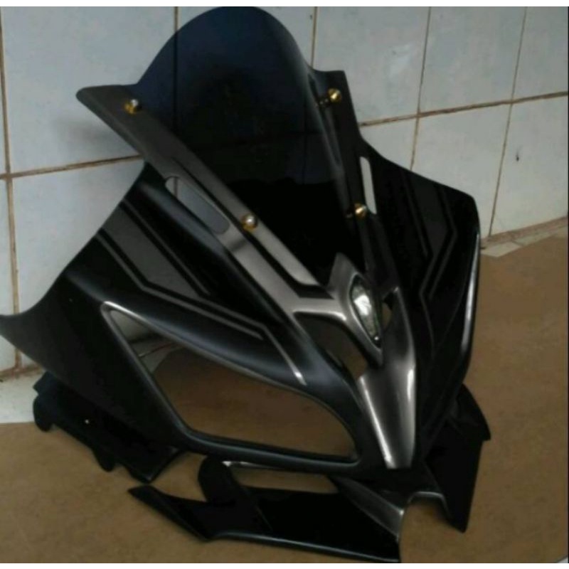 Jual headlamp/topeng kedok+winglet R15 v2 model R6 | Shopee Indonesia
