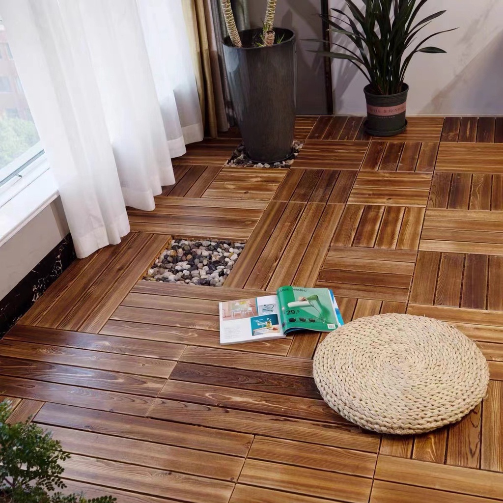 Jual Kunataruma - Lantai ubin parkit decking kayu garden tile buat ...