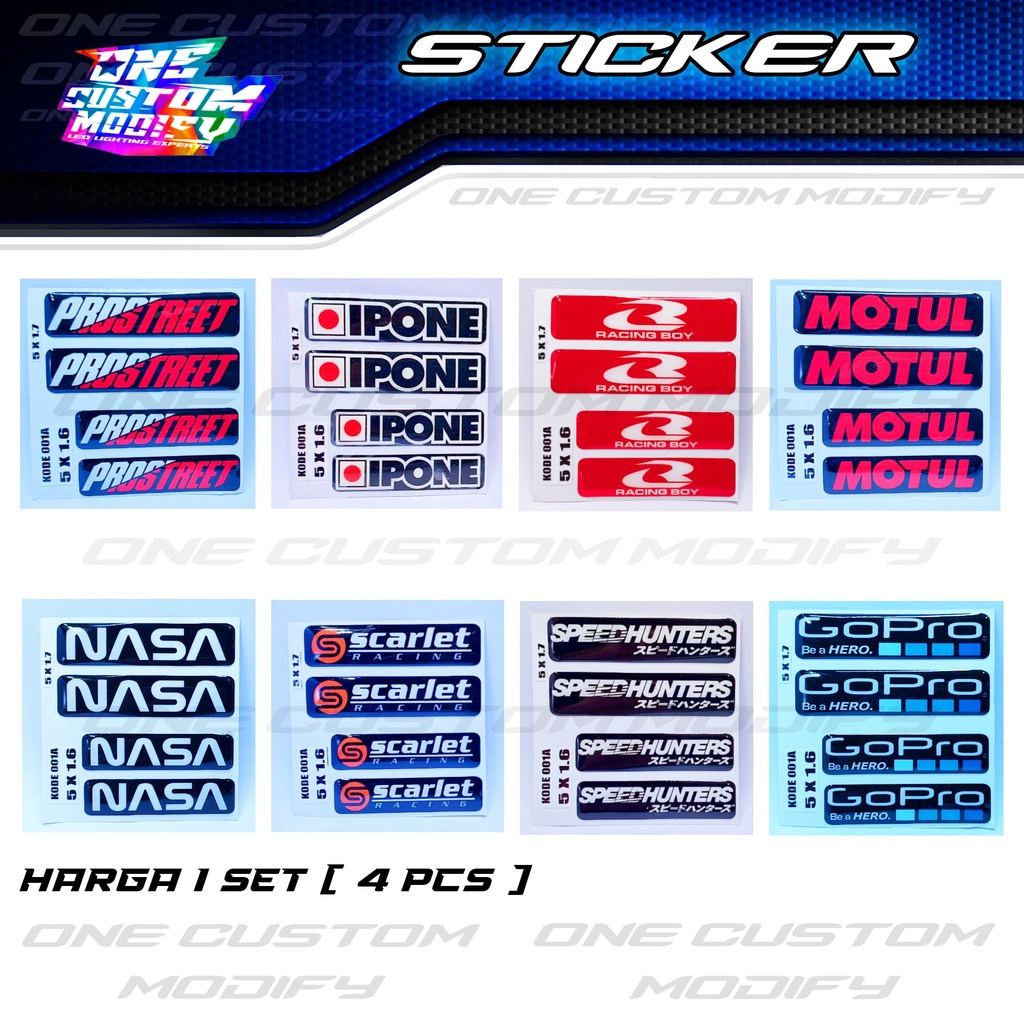 Jual STIKER EMBLEM RESIN STIKER RACING STIKER AKSESORIS MOTOR NMAX ...