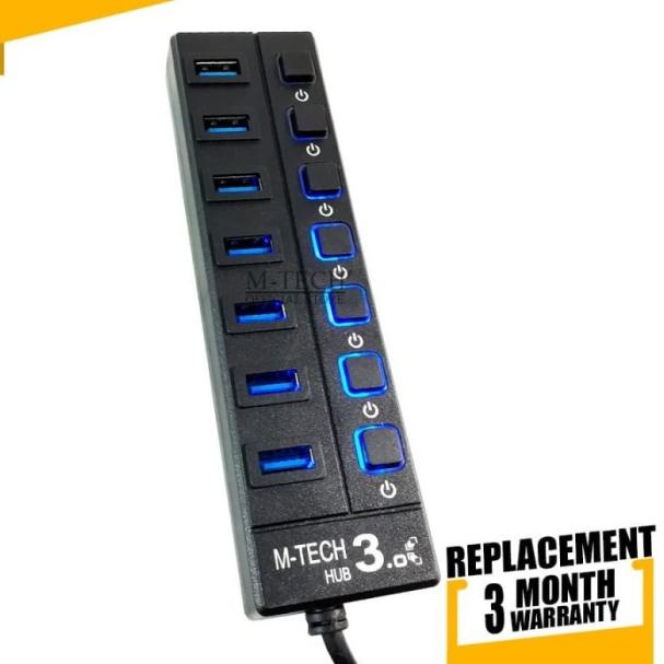 Jual M-Tech Hub USB 3.0 7 Port Switch MT-UH7 | Shopee Indonesia
