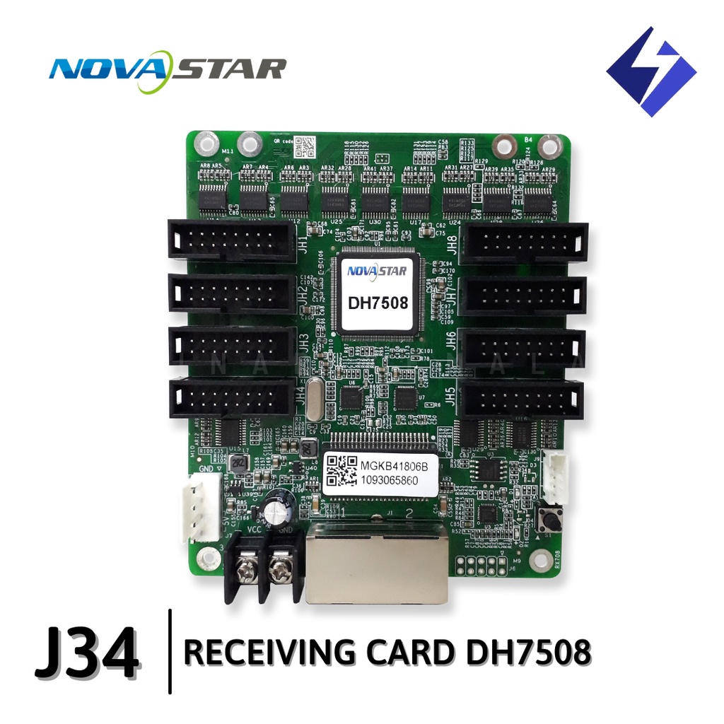 Jual NOVASTAR Receiving Card DH7508 LED Videotron 8 Port 256 x 256 ...