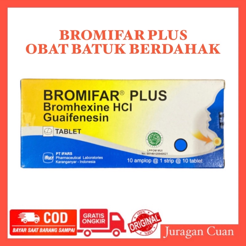 Jual BROMIFAR 1 STRIP OBAT PENGENCER DAHAK / OBAT BATUK BERDAHAK ...