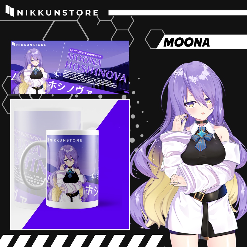 Jual Custom Mug Moona Hoshinova | Shopee Indonesia