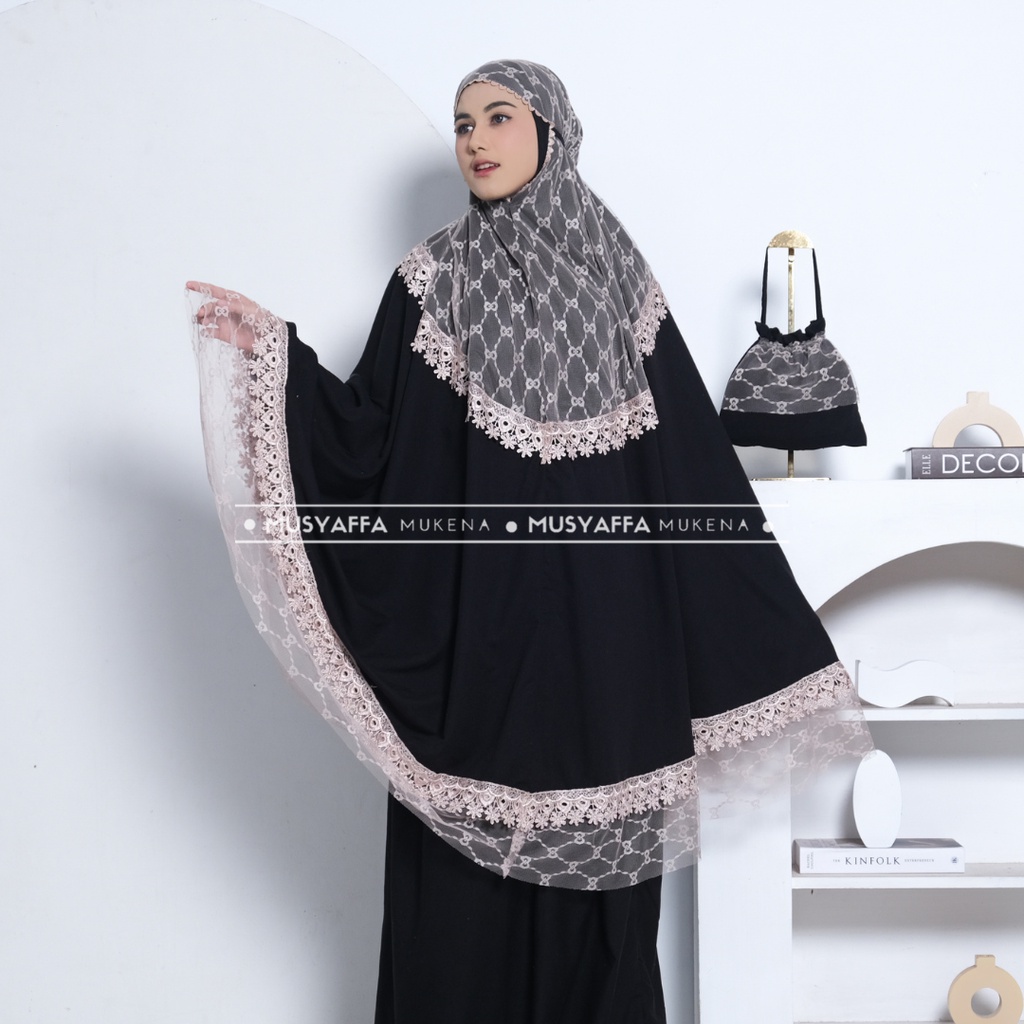 Jual MUSYAFFA - Mukena Dewasa Merisha Tile Brukat Mewah | Shopee Indonesia