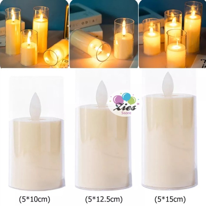Jual 1001B lilin gelas led elektrik Goyang / electric candle smokeless ...