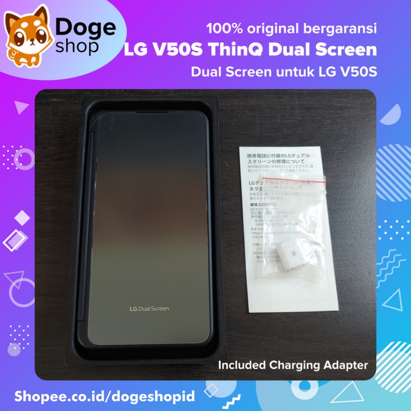 Jual Dual Screen LG V50S Secondary Screen Layar Plus Charging Adapter ...