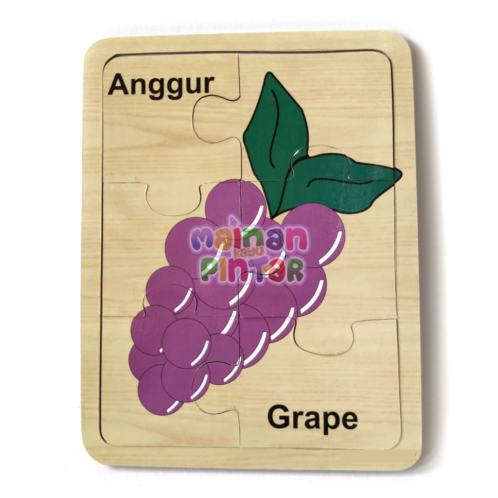 Jual Puzzle Kayu Bongkar Pasang Gambar Anggur Sertifikat SNI | Shopee ...